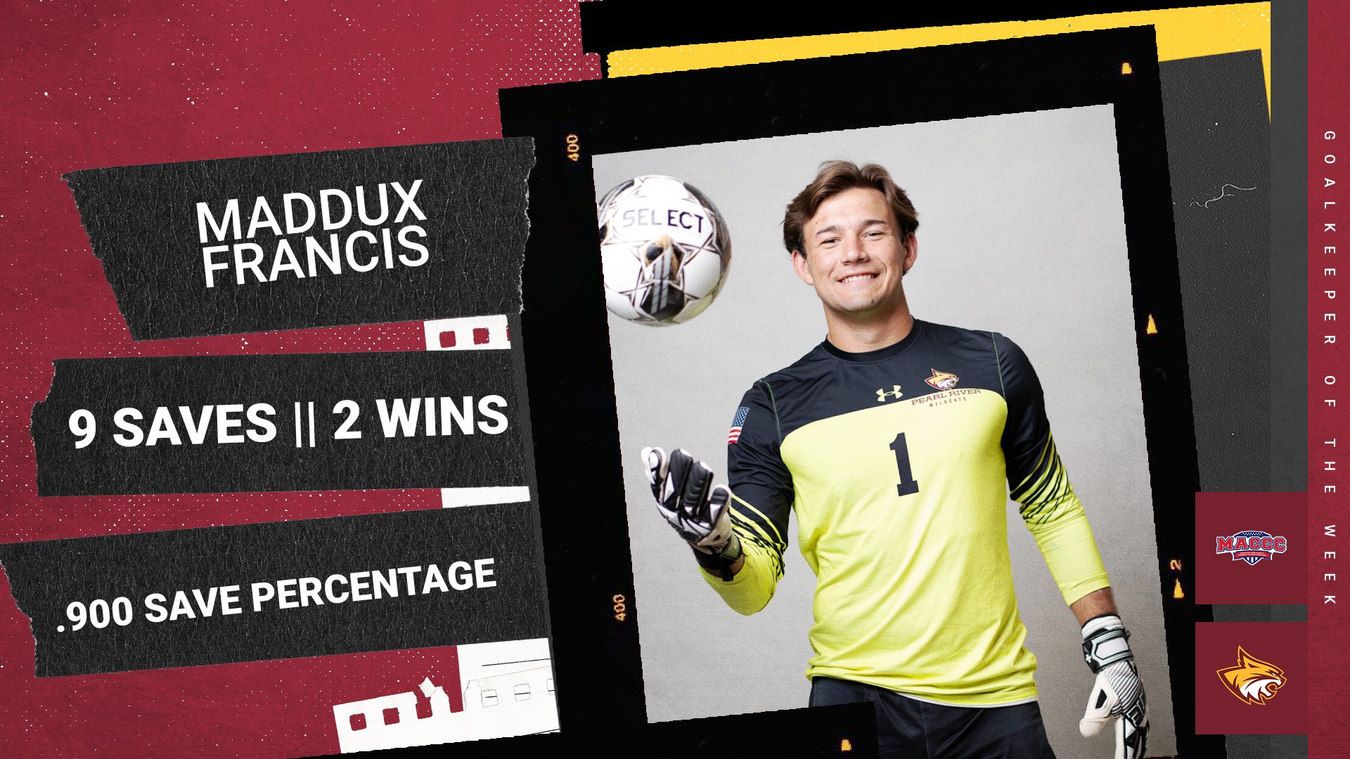No. 6 PRCC’s Maddux Francis claims second MACCC Goalkeeper of the Week ...