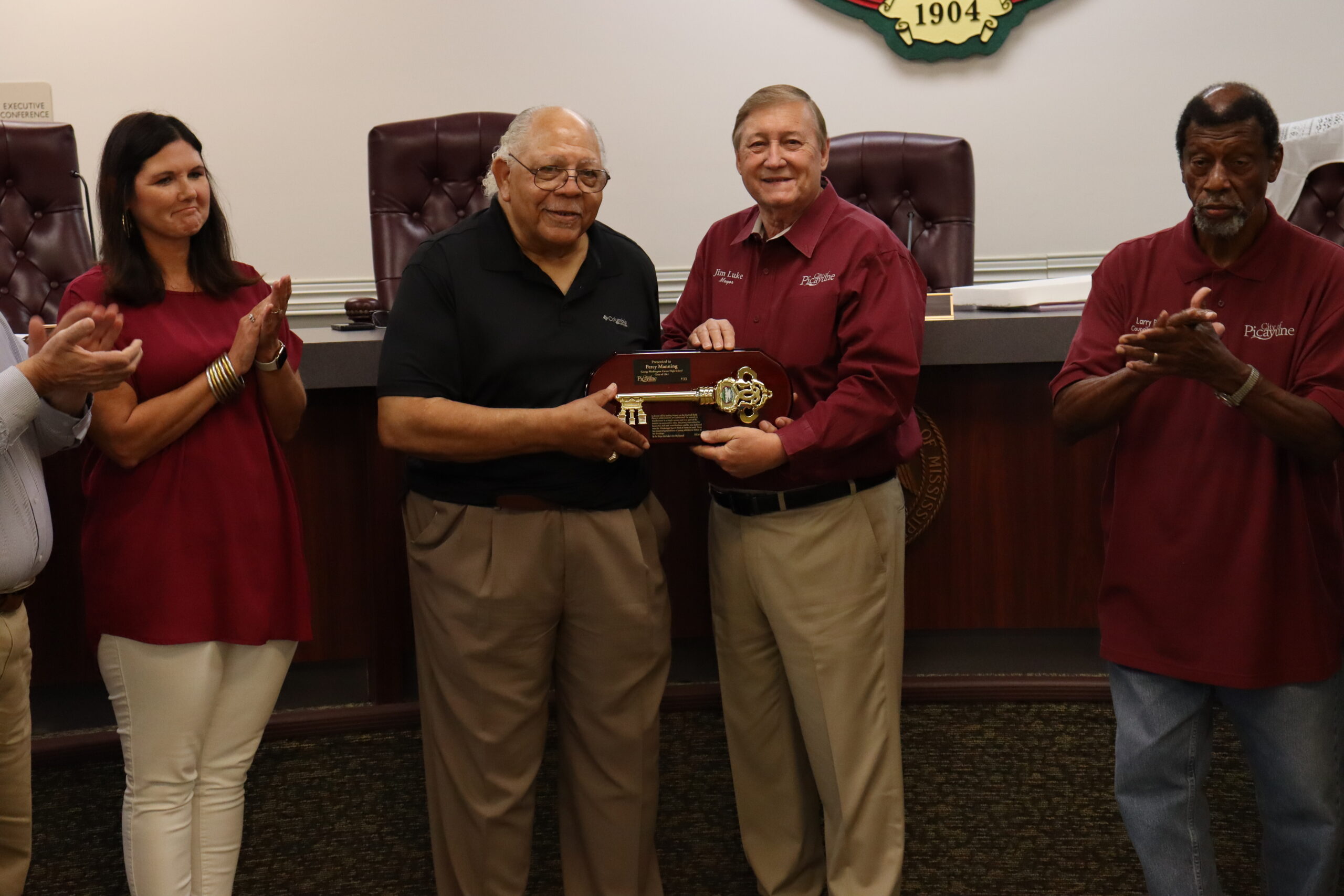 Picayune City Council Honors Percy Manning with Key to the City ...